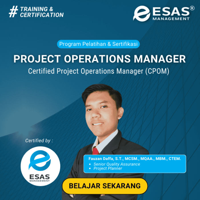 Project Operations Manager – Certified Project Operations Manager (CPOM ...