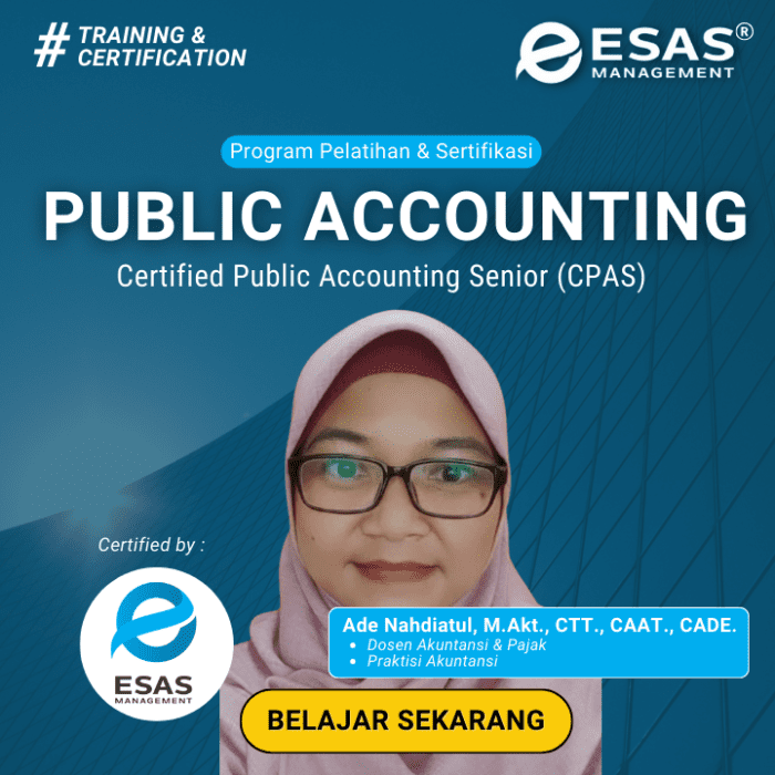 Public Accounting – Certified Public Accounting Senior (CPAS) | Esas ...